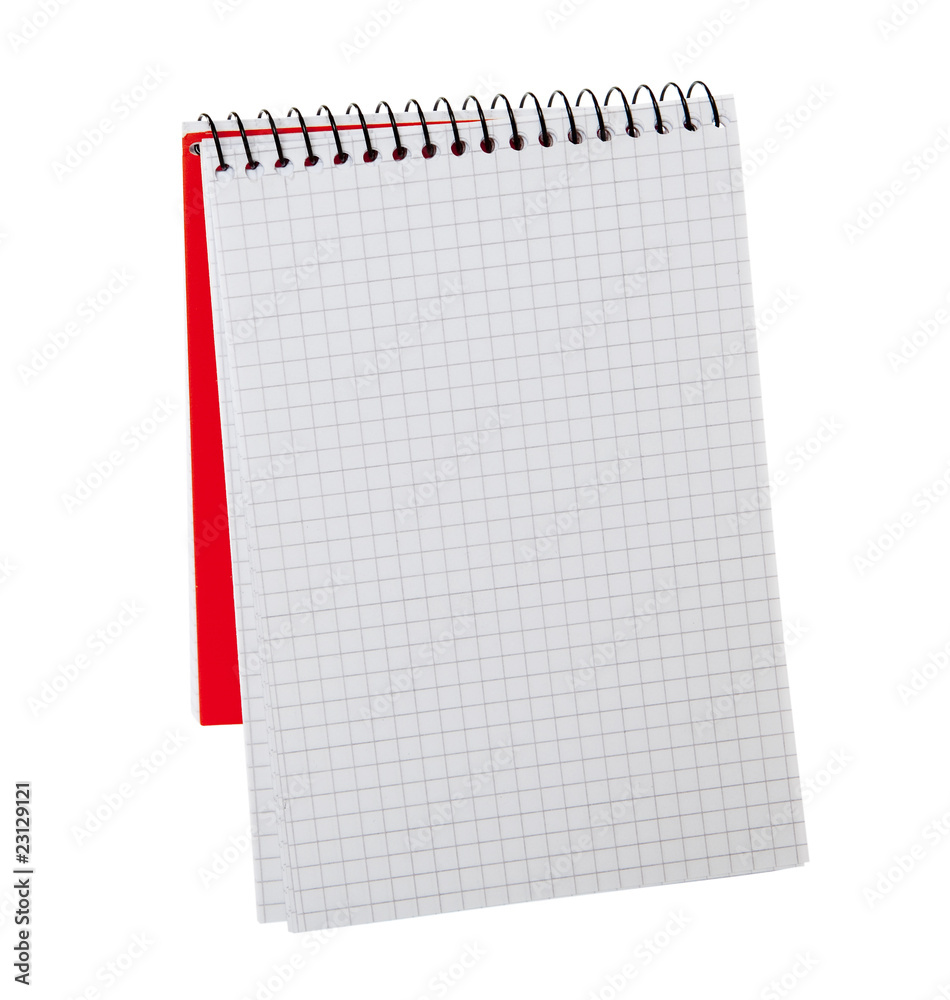 Notizblock inklusive exaktem Freistellungspfad Stock-Foto | Adobe Stock