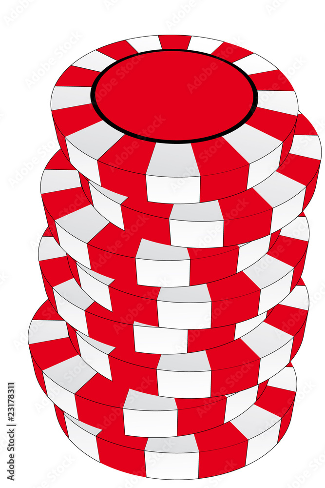 fichas rojas Stock Vector | Adobe Stock