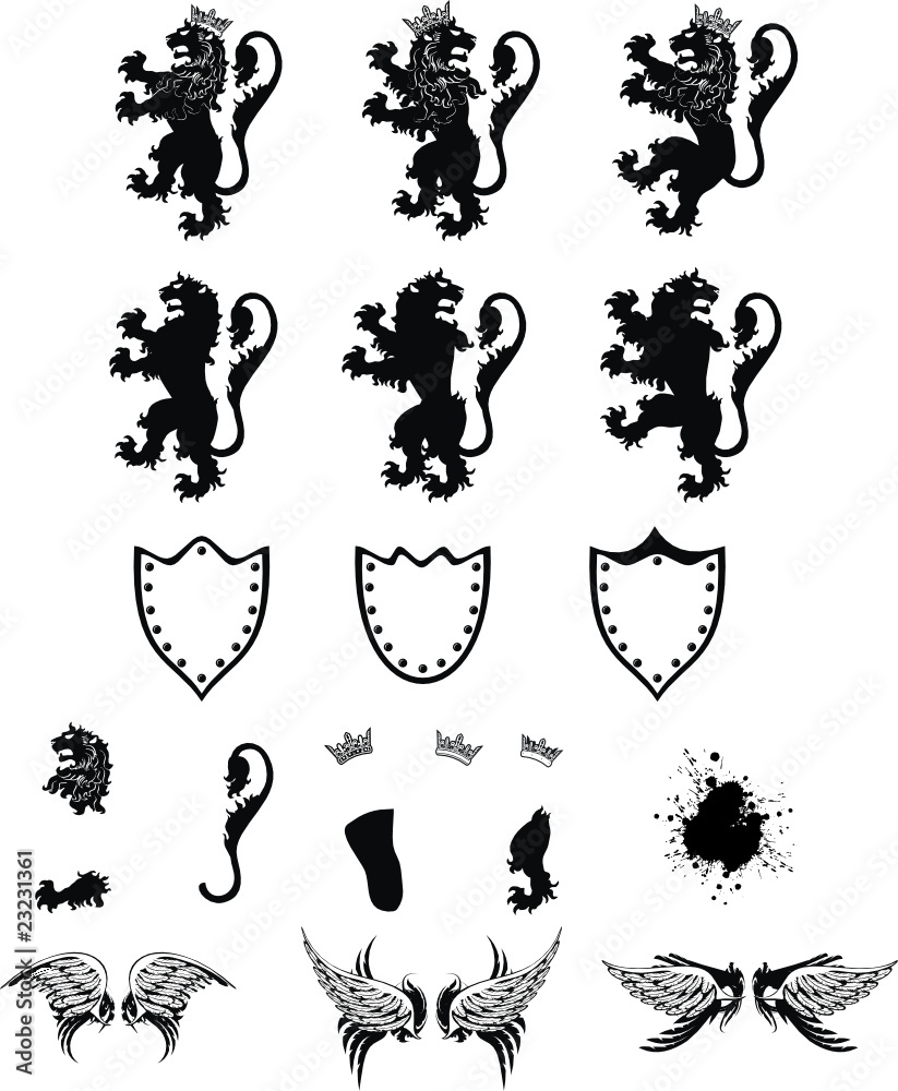 Heraldic Lion Tattoo