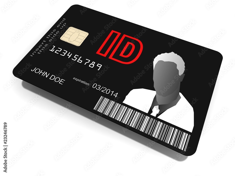 Carte ID Stock Illustration | Adobe Stock