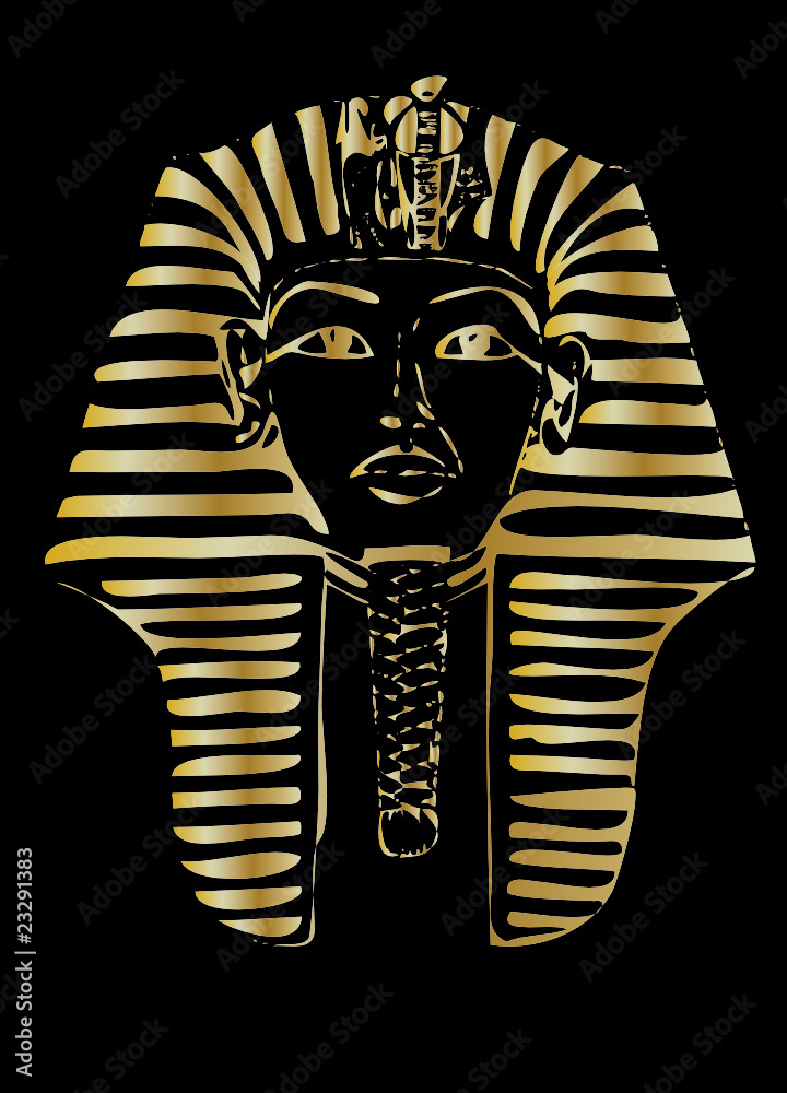 golden pharaoh vector Stock Vector | Adobe Stock