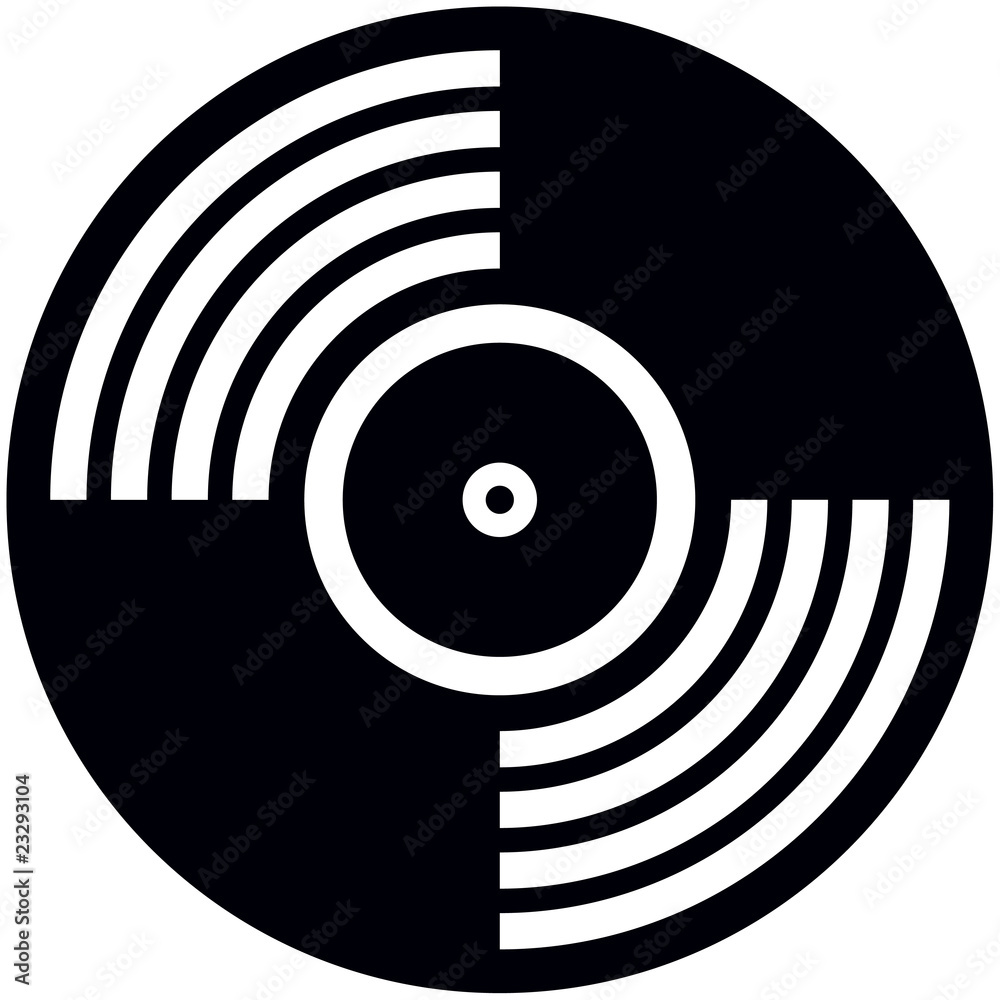Vinyl disc – Vector illustration Stock Vector | Adobe Stock