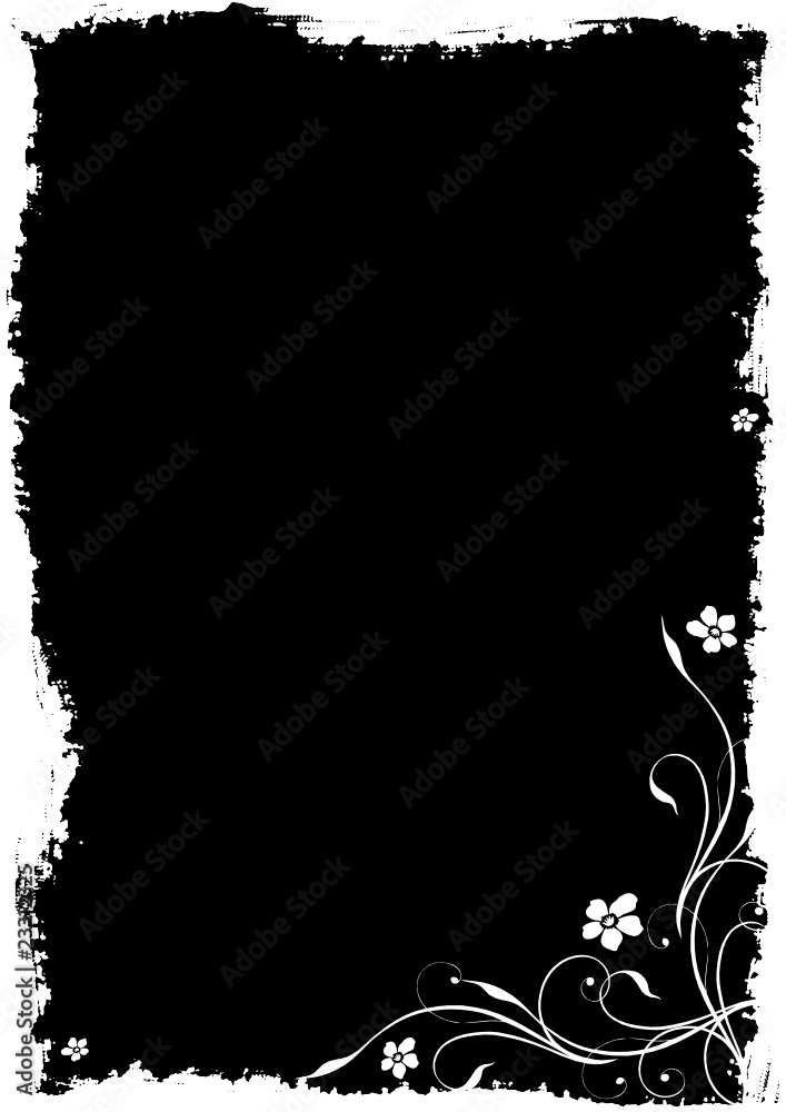 Grunge, Blumen, Blüten, background, floral, filigran Stock Vector ...