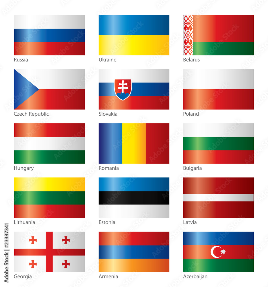 Eastern Europe Flags