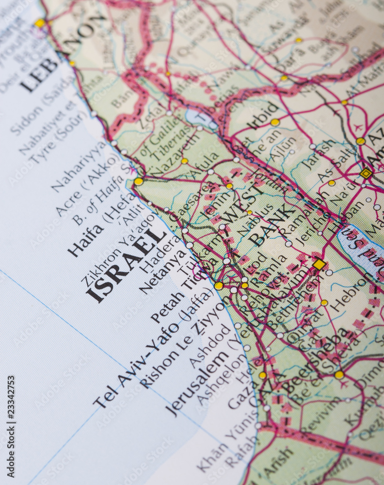 Israel map Stock Photo | Adobe Stock