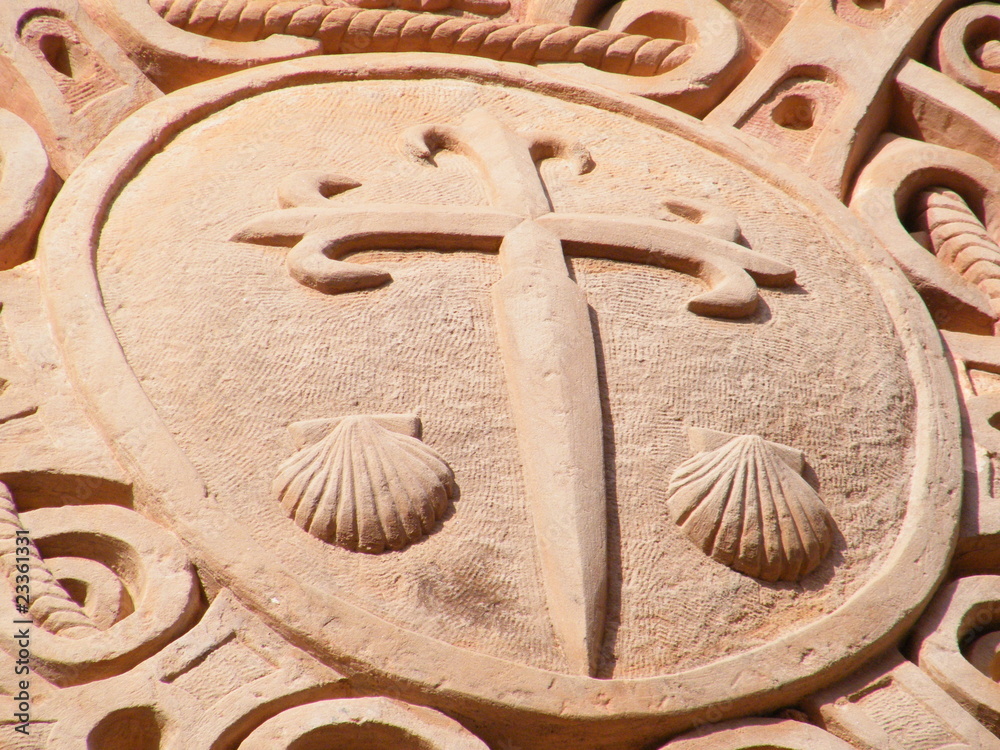 escudo de la orden de santiago Stock Photo | Adobe Stock