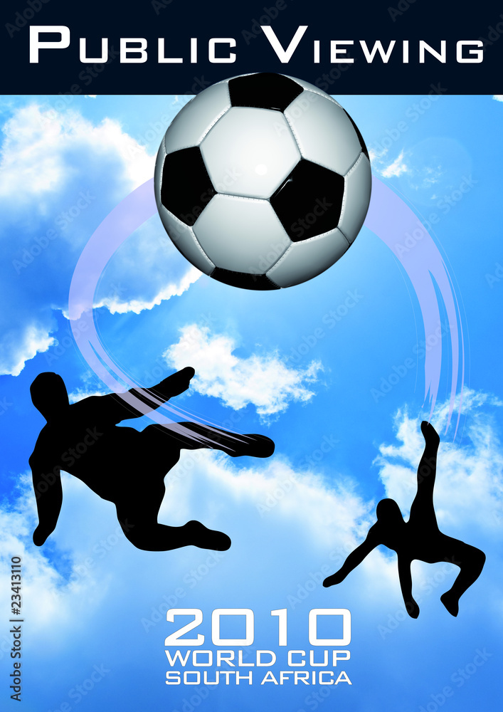 public viewing poster Stock-Illustration | Adobe Stock