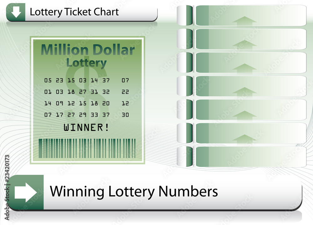 Winning Lottery Ticket Background Stock Illustration | Adobe Stock