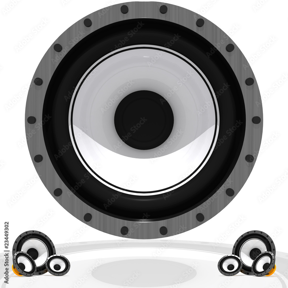 Subwoofer display Stock Illustration | Adobe Stock