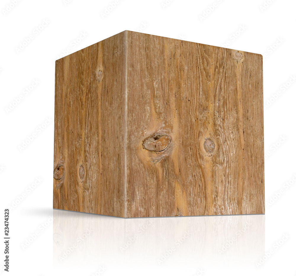 Cubos con diferentes tipos de madera Stock Illustration | Adobe Stock