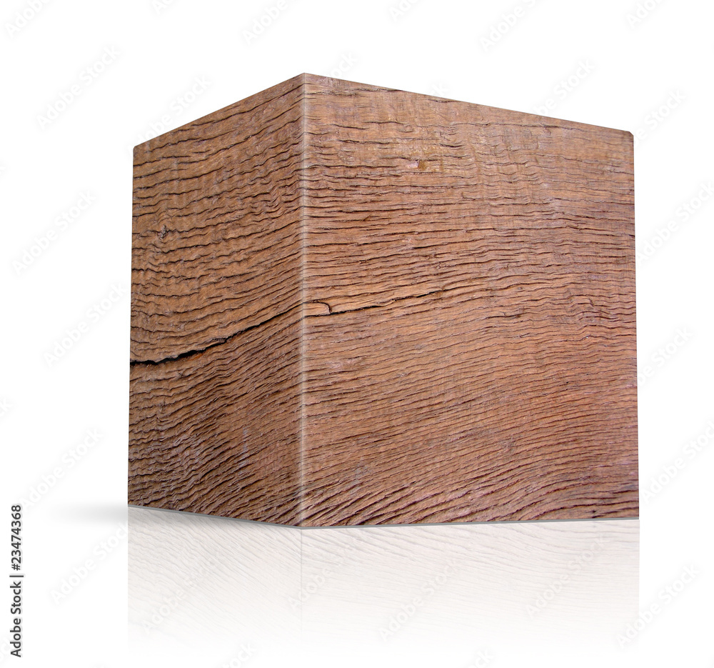 Cubos con diferentes tipos de madera Stock Illustration | Adobe Stock