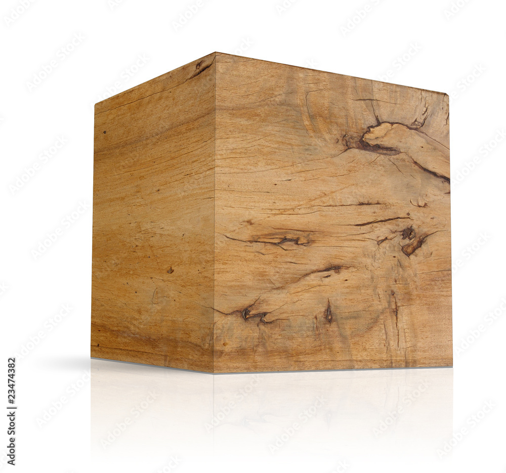 Cubos con diferentes tipos de madera Stock Illustration | Adobe Stock