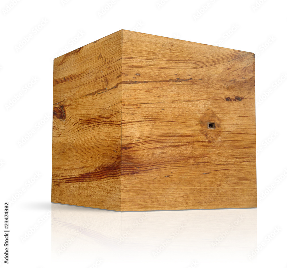 Cubos con diferentes tipos de madera Stock Illustration | Adobe Stock