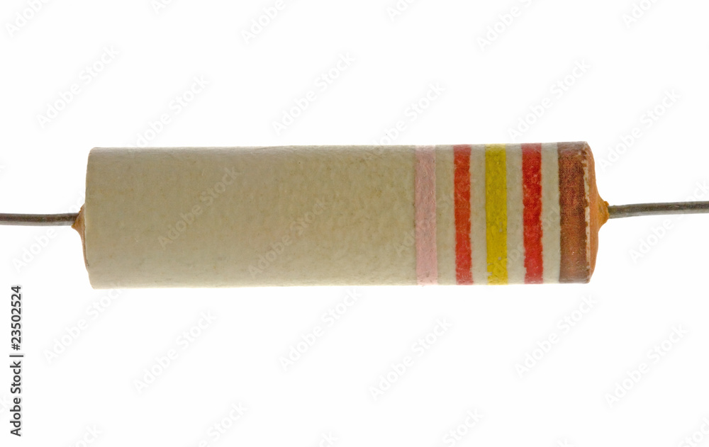 Vintage radio / electronics resistor (component) Stock Photo | Adobe Stock