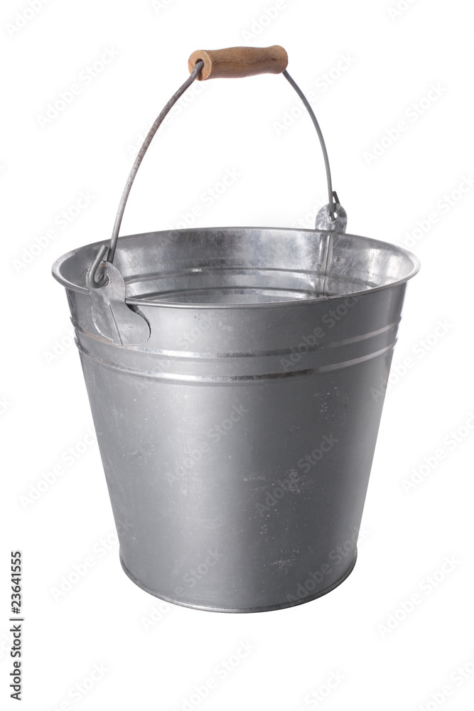 galvanized metal bucket Stock Photo | Adobe Stock
