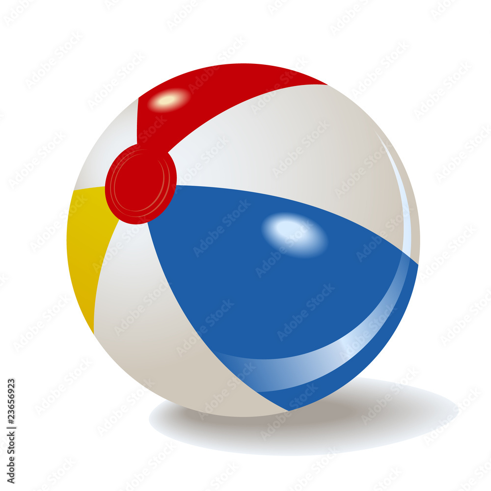 beach ball vector Stock Vector | Adobe Stock