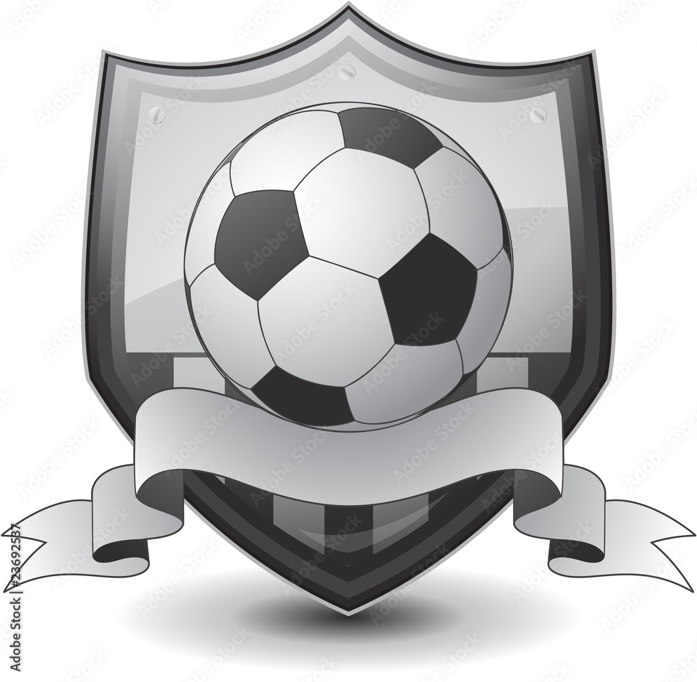 Soccer shield logo Stock Vector | Adobe Stock