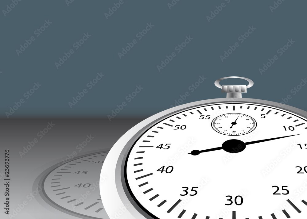 Angled Stopwatch Stock Illustration | Adobe Stock