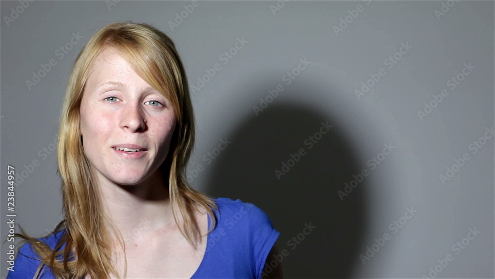 Happy smiling woman Stock Video | Adobe Stock