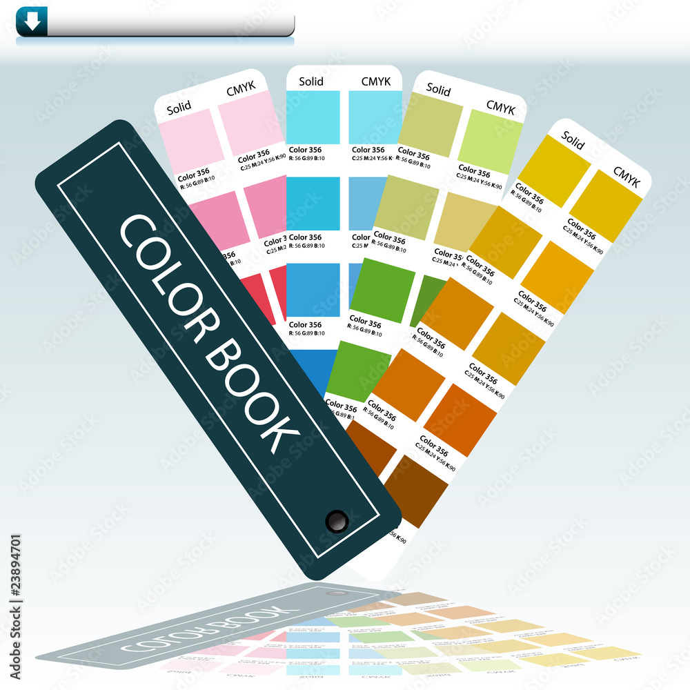 Color Guide Chart Stock Illustration | Adobe Stock