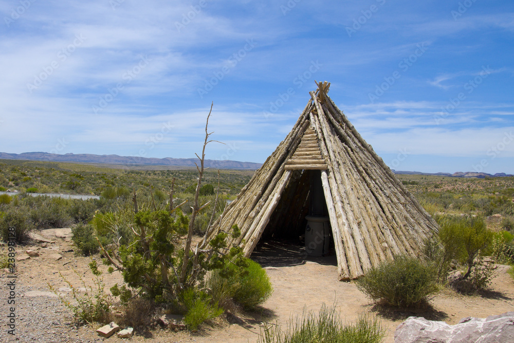 Native American shelter - teepee Stock Photo | Adobe Stock