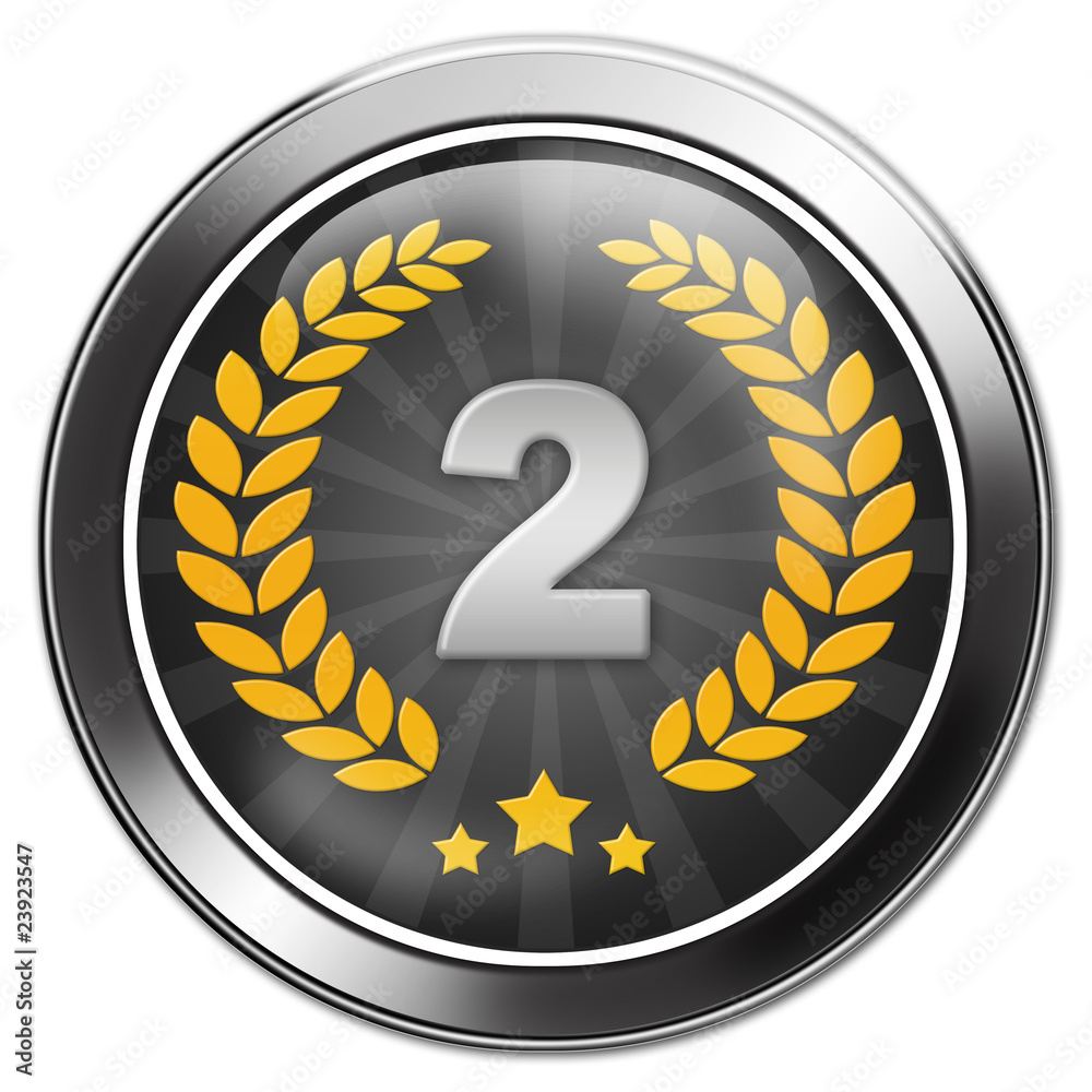 urkunde, button 2. platz, silbermedaille Stock-Illustration | Adobe Stock