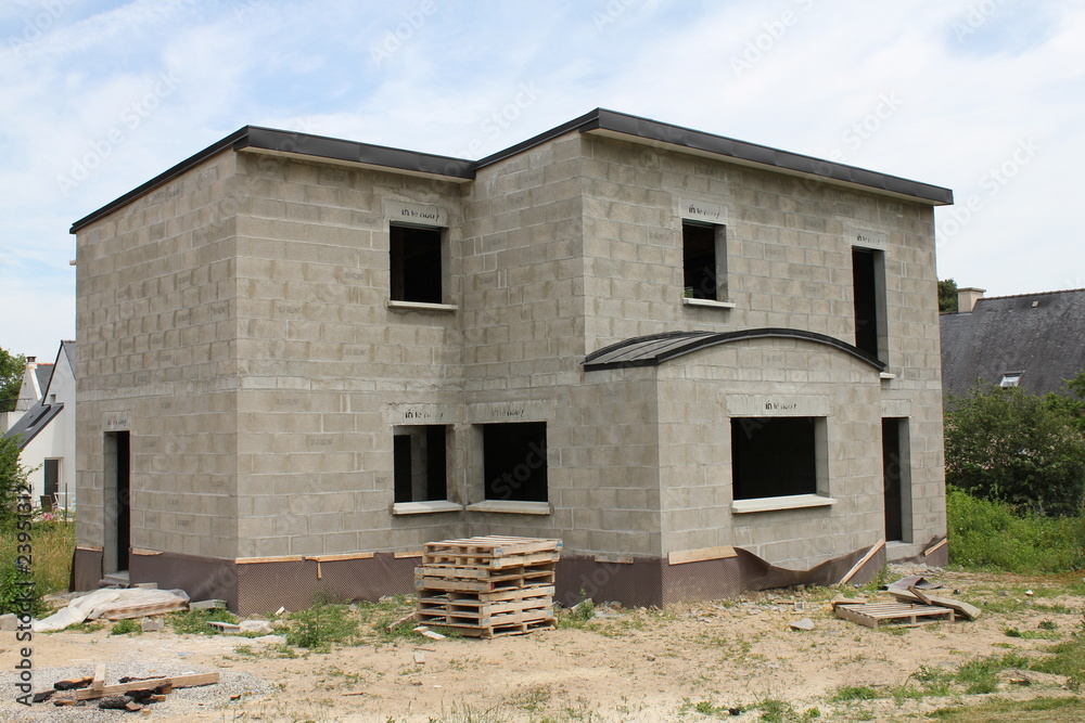 construction toit monopente 1 Stock Photo | Adobe Stock