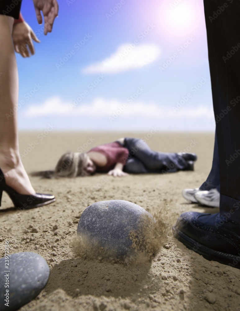 Casting Stones Stock Photo | Adobe Stock