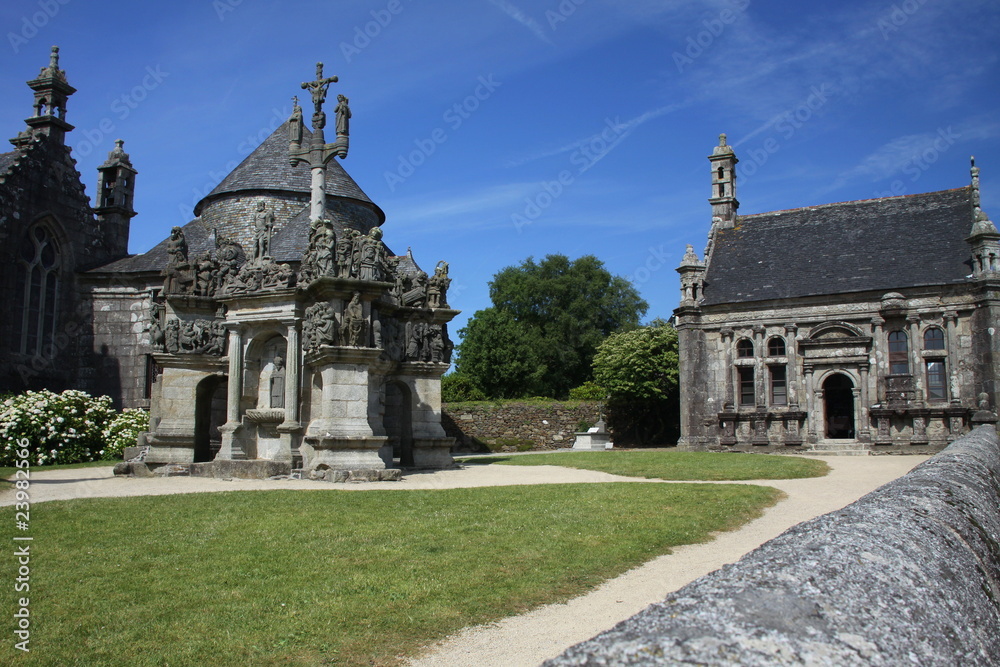 enclos de Guimiliau, paroisse, bretagne, finistère, calvaire Stock ...
