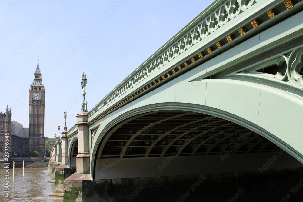 Westminster Bridge with Big Ben. London Stock Photo | Adobe Stock