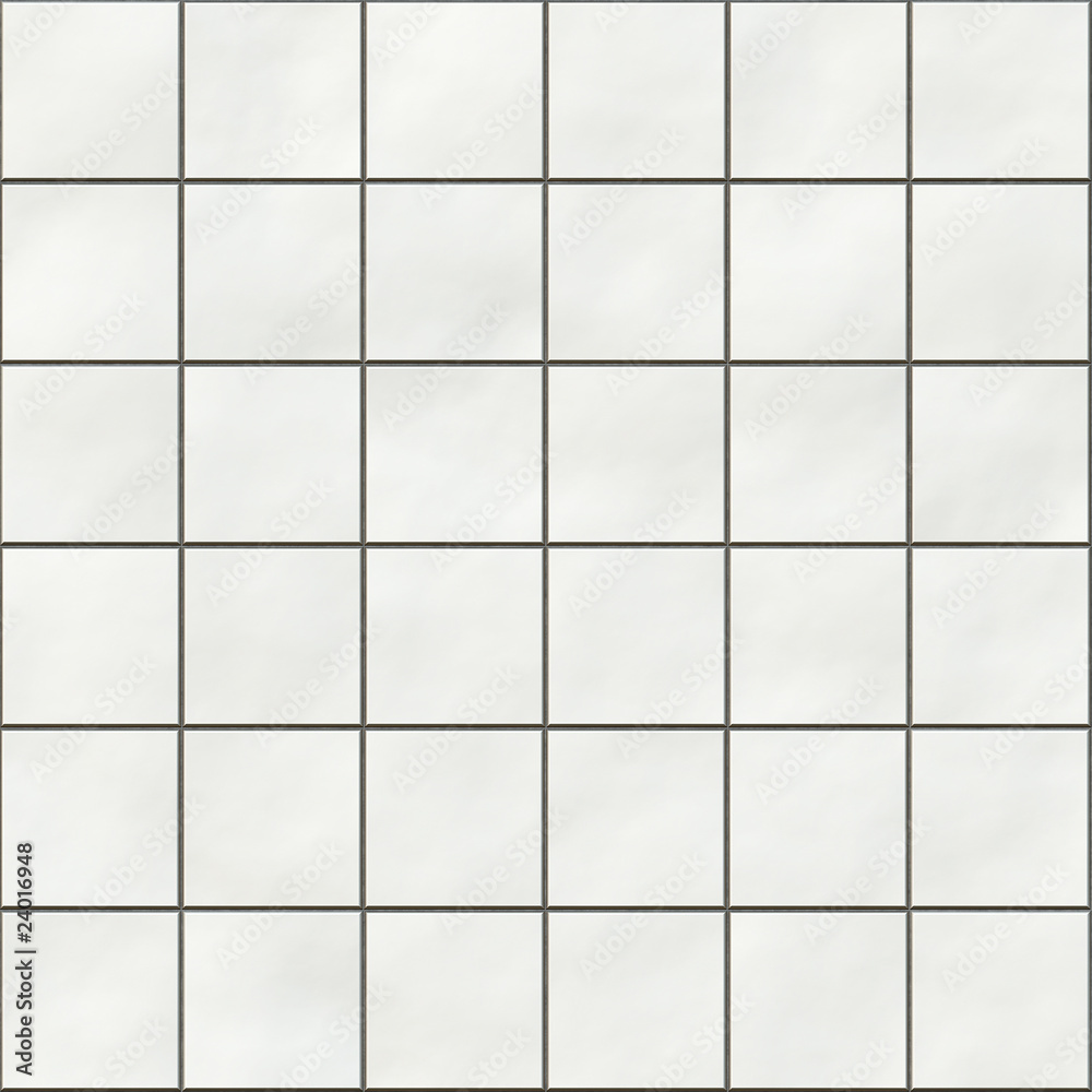 Seamless white square tiles texture Stock Illustration | Adobe Stock