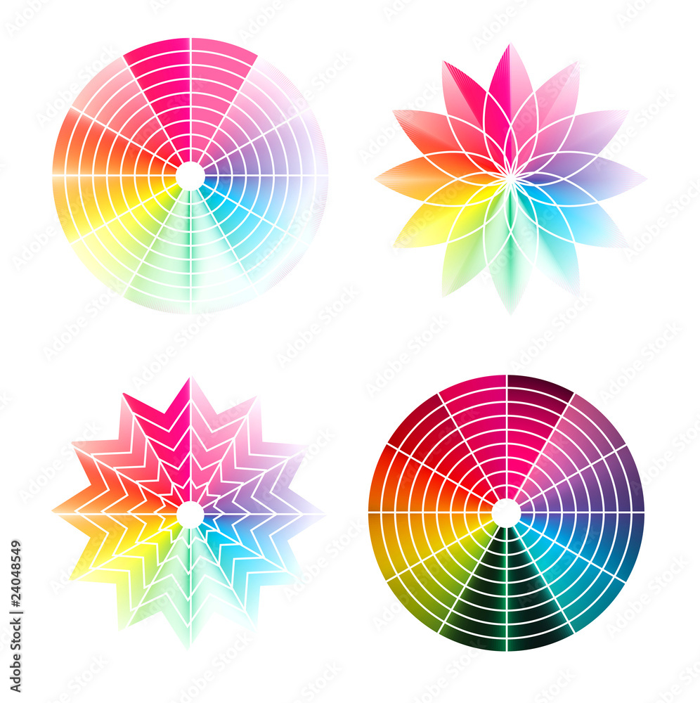 Color wheel Stock Vector | Adobe Stock