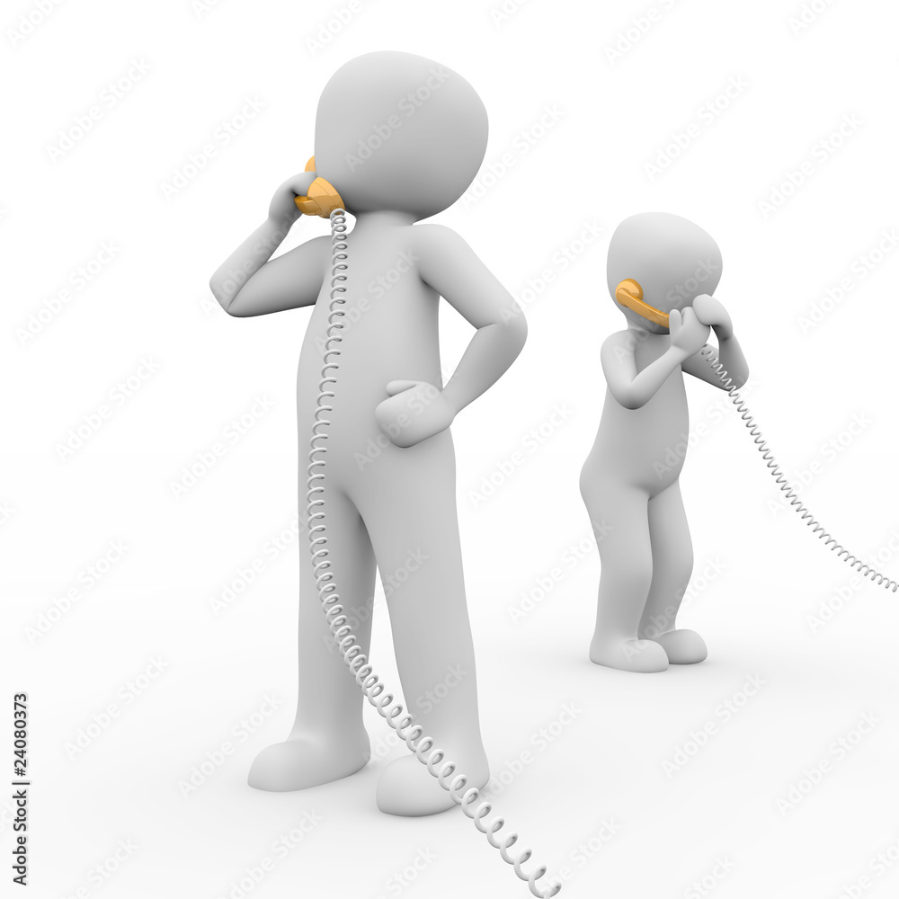 telefonieren Stock-Illustration | Adobe Stock