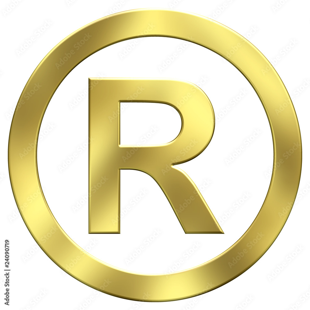 Gold trademark symbol Stock Illustration | Adobe Stock