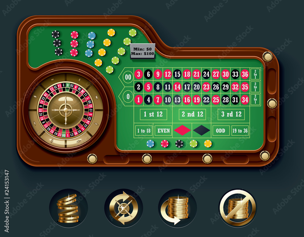 Vector American roulette table layout Stock Vector | Adobe Stock