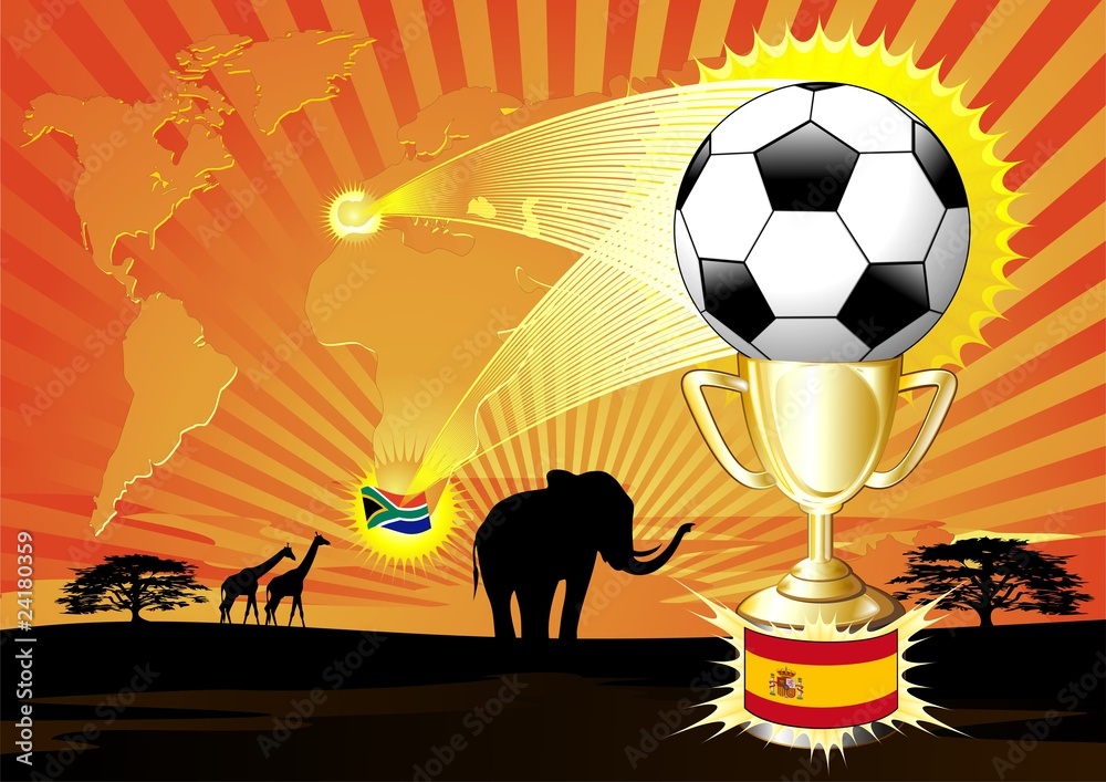Calcio-Spagna Campioni del Mondo-Spain Soccer Champions-2010 Stock ...