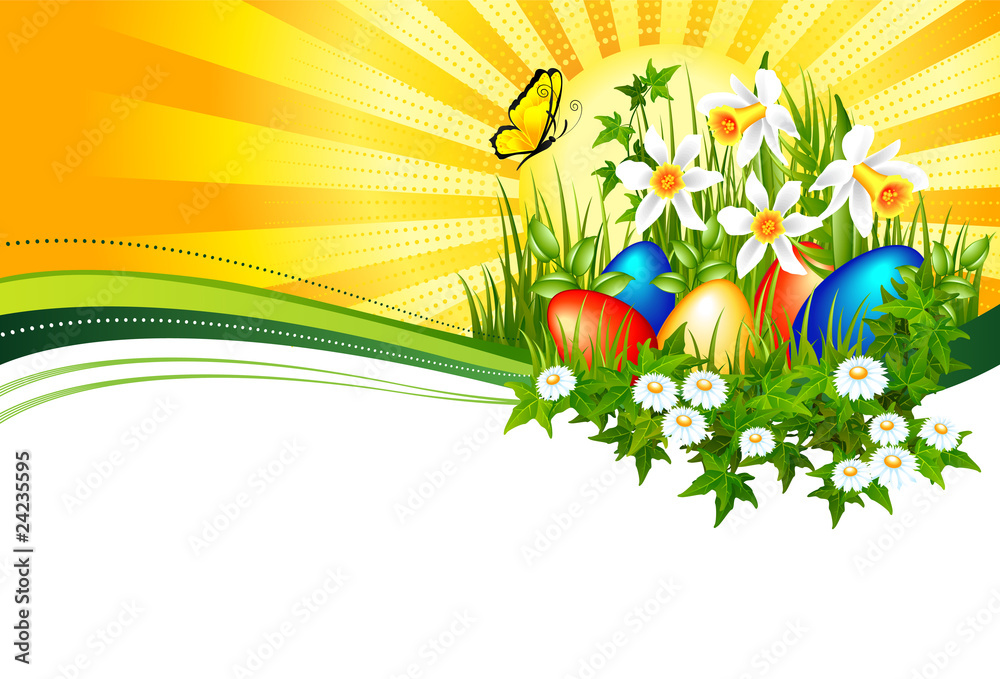 Hintergrund "Ostern" Stock-Illustration | Adobe Stock