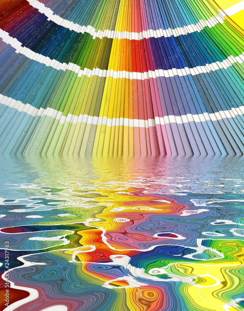 harmonies teintes couleurs nuancier palette chromatique Stock Photo ...