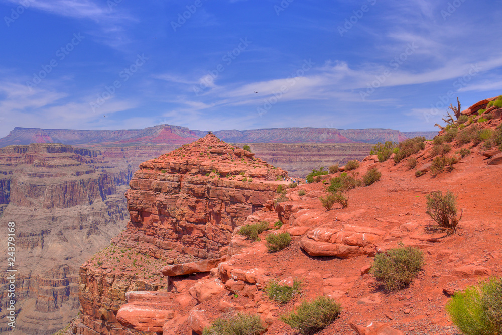 HDR Guano Point at West Rim Grand Canyon foto de Stock | Adobe Stock