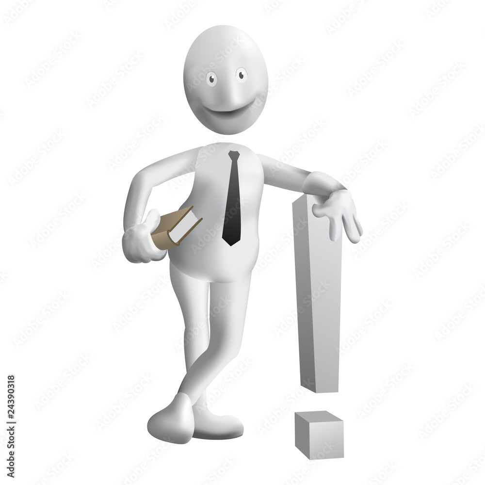 bonhomme 3d Stock Vector | Adobe Stock