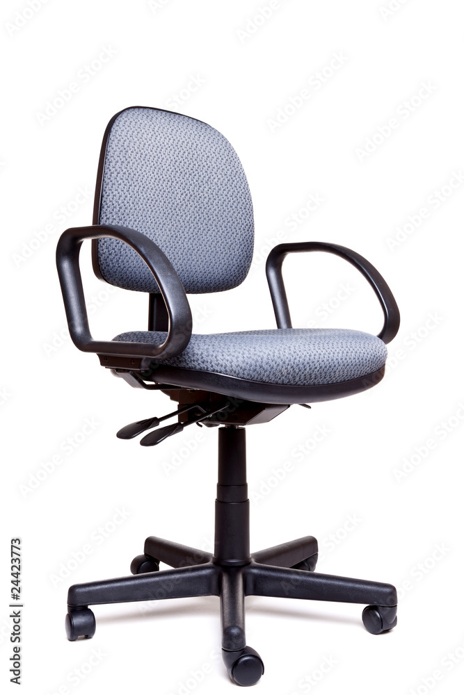 Office swivel chair side facing white background Stock Photo | Adobe Stock