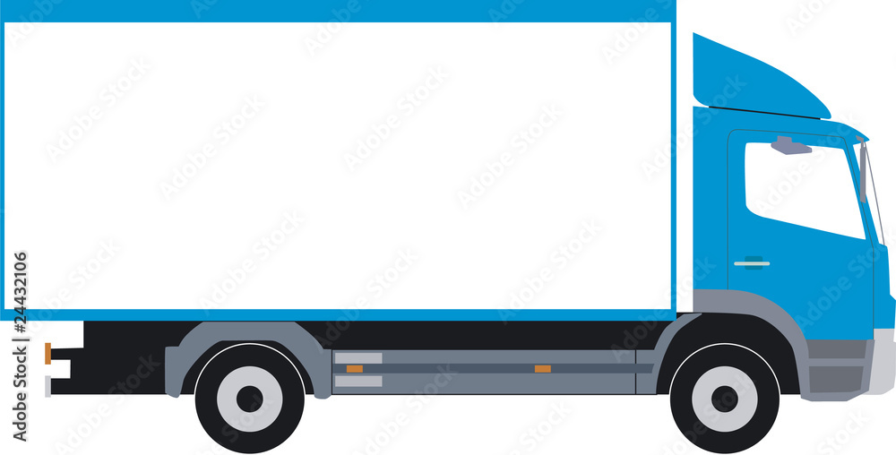 Lastwagen Stock-Vektorgrafik | Adobe Stock