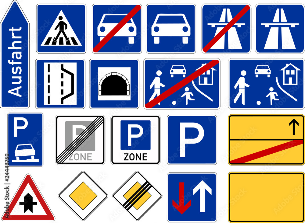 Verkehrszeichen Deutschland_1 Stock Vector | Adobe Stock