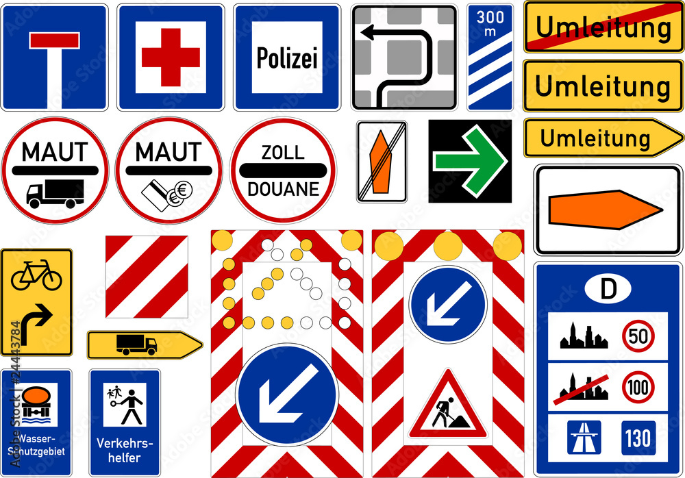 Verkehrszeichen Deutschland_6 Stock Vector | Adobe Stock
