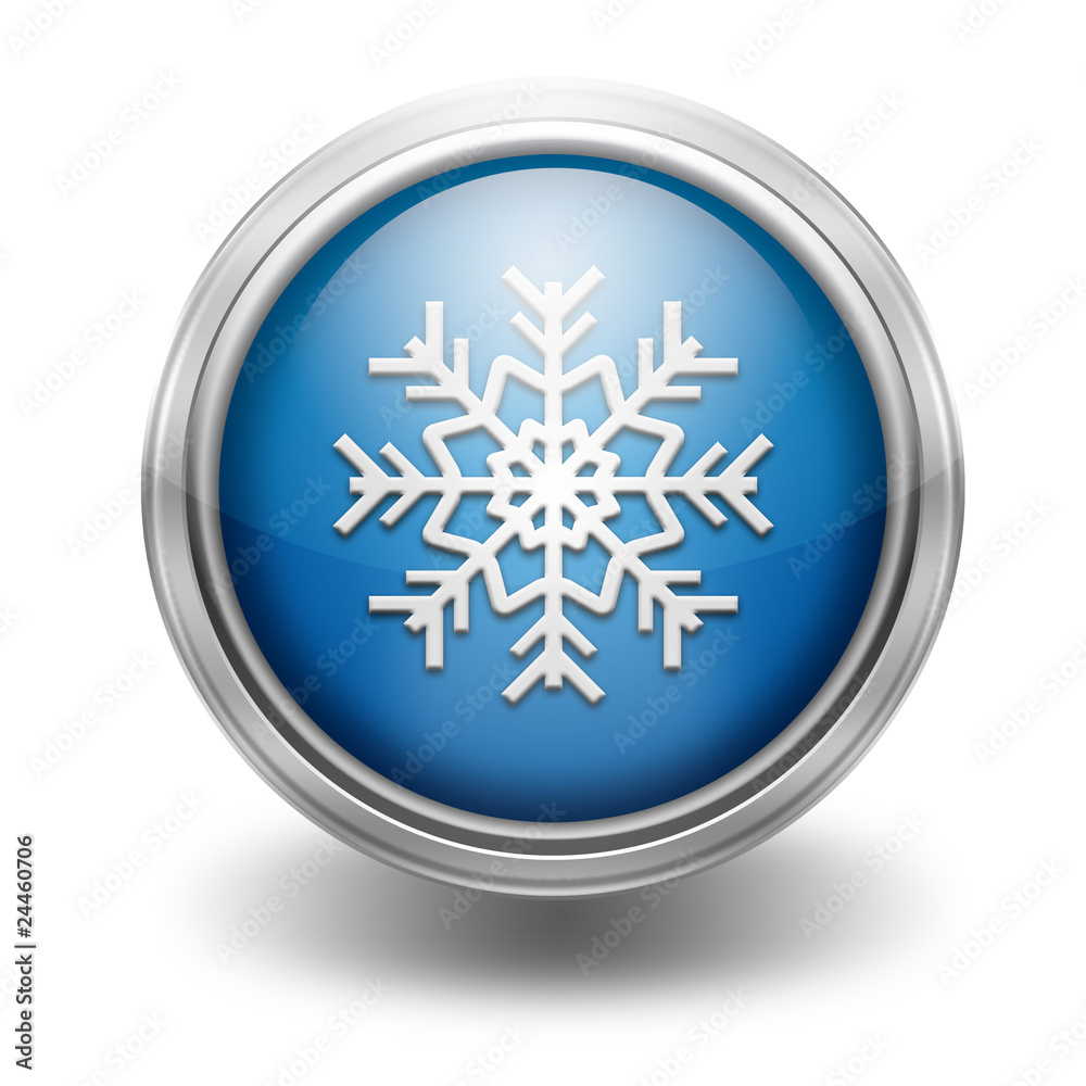 Icono borde metalico simbolo del frio ilustración de Stock | Adobe Stock