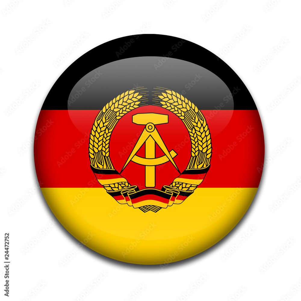 Chapa bandera Republica Democratica Alemania Stock Illustration | Adobe ...