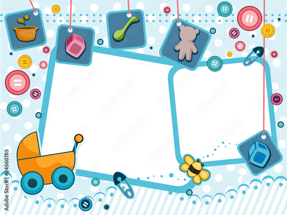 Baby Frame Design Stock Vector | Adobe Stock