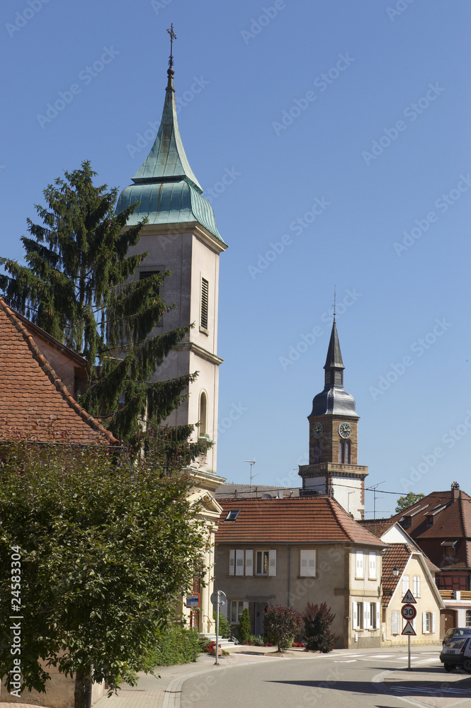 village de gertwiller en alsace Stock Photo | Adobe Stock