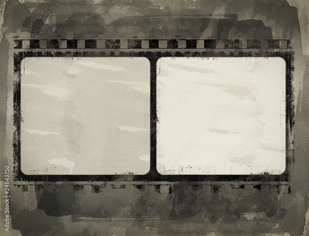 Grunge film frame with space for your text and images Stock ...