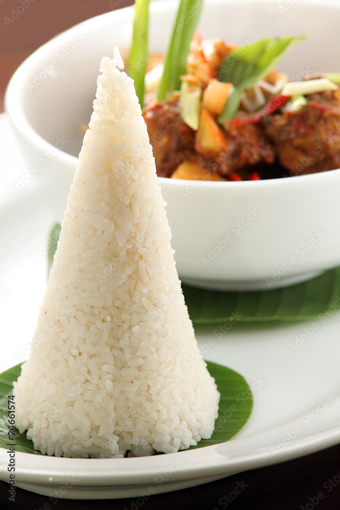 A photograph of Indonesian Balado cuisine served in a bowl, with a ...